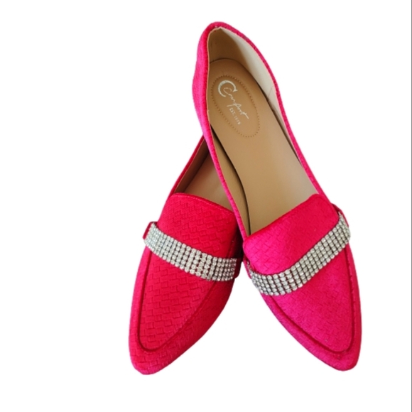 Comfort Est 146 | Shoes | Comfort Est 946 Womens Red Suede Loafers Sz 1 ...